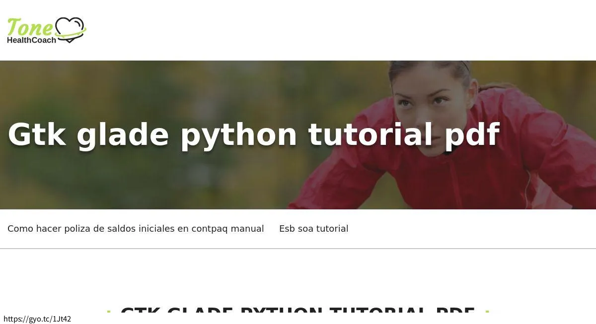 【魚拓】Gtk glade python tutorial pdf