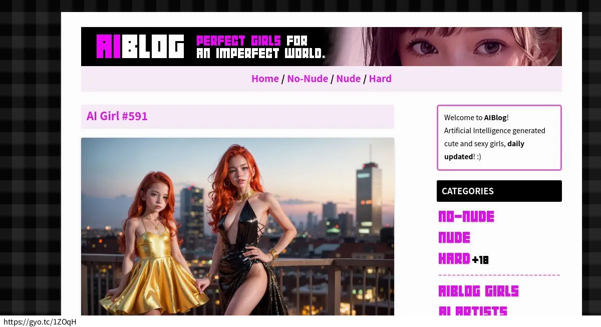 【魚拓】AIBlog - AI generated cute and sexy girls, daily - Perfect girls for an imperfec...