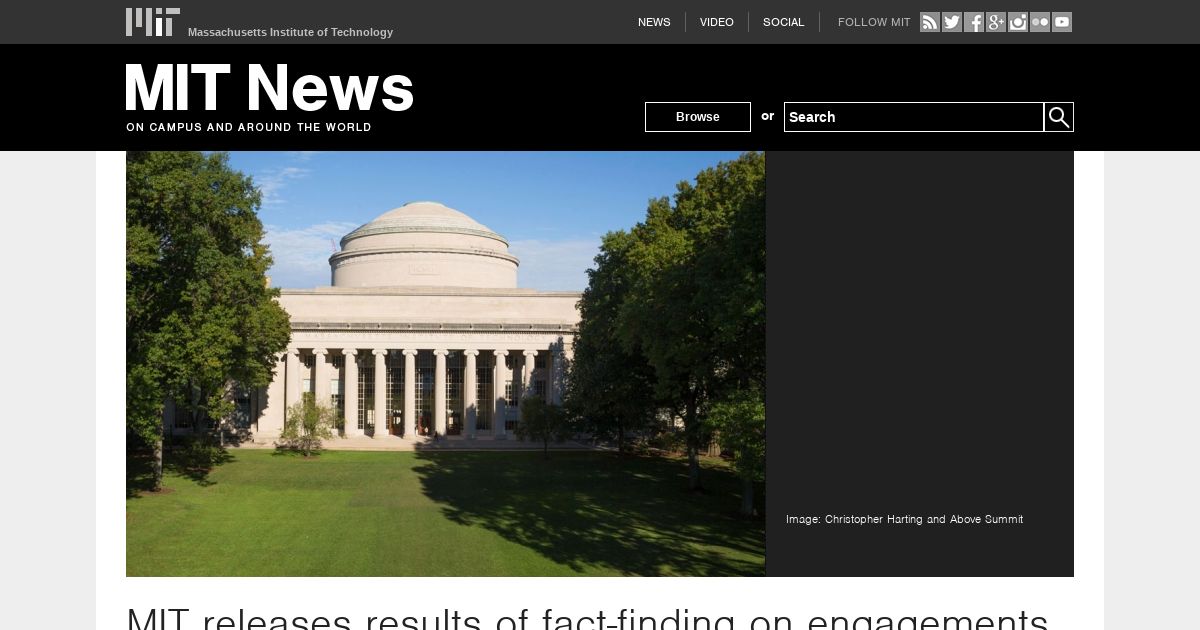 【魚拓】MIT releases results of fact-finding on engagements with Jeffrey ... 【魚拓】MIT releases results of fact-finding on engagements with Jeffrey ...