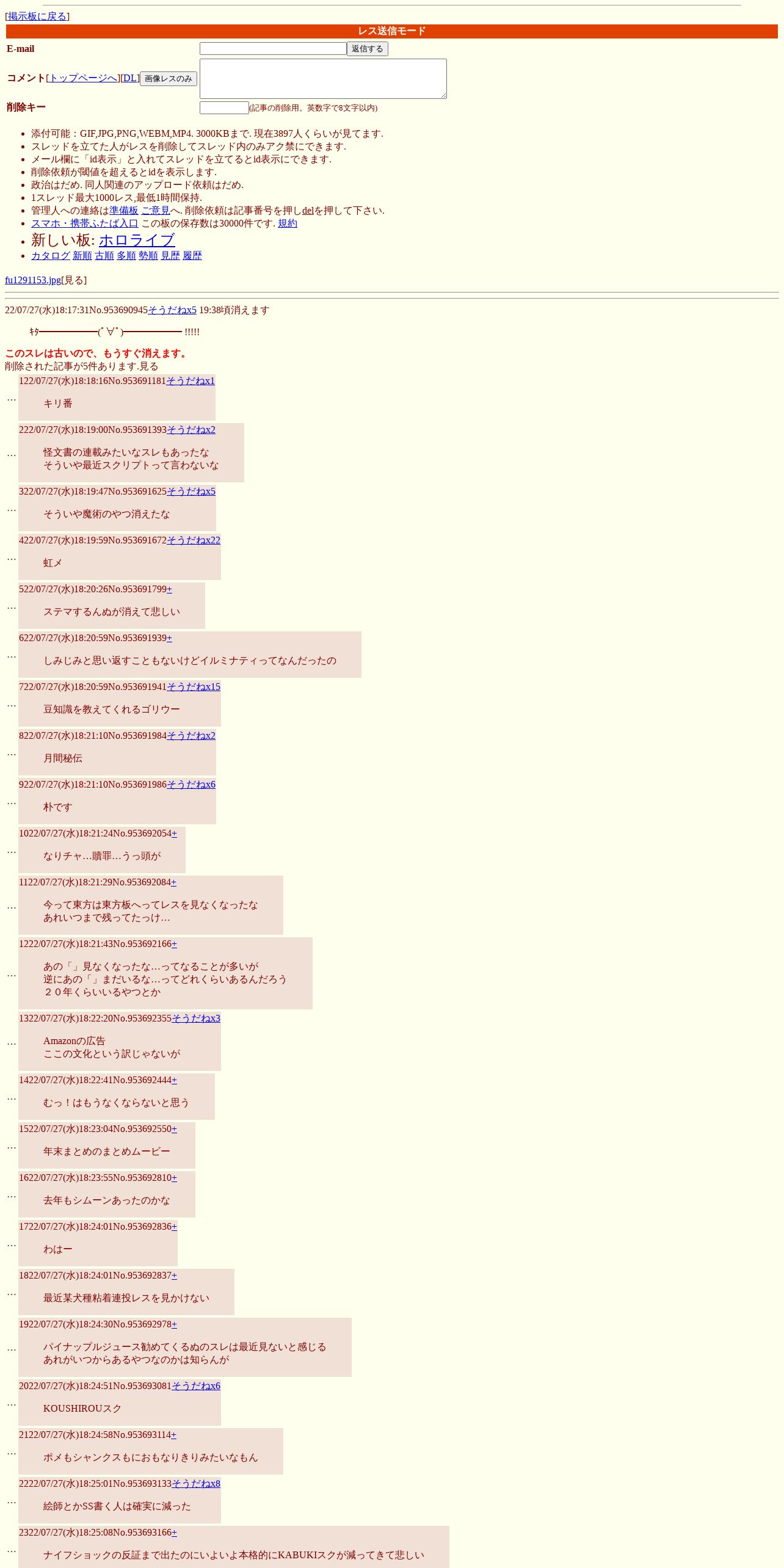 【魚拓】二次元裏＠ふたば