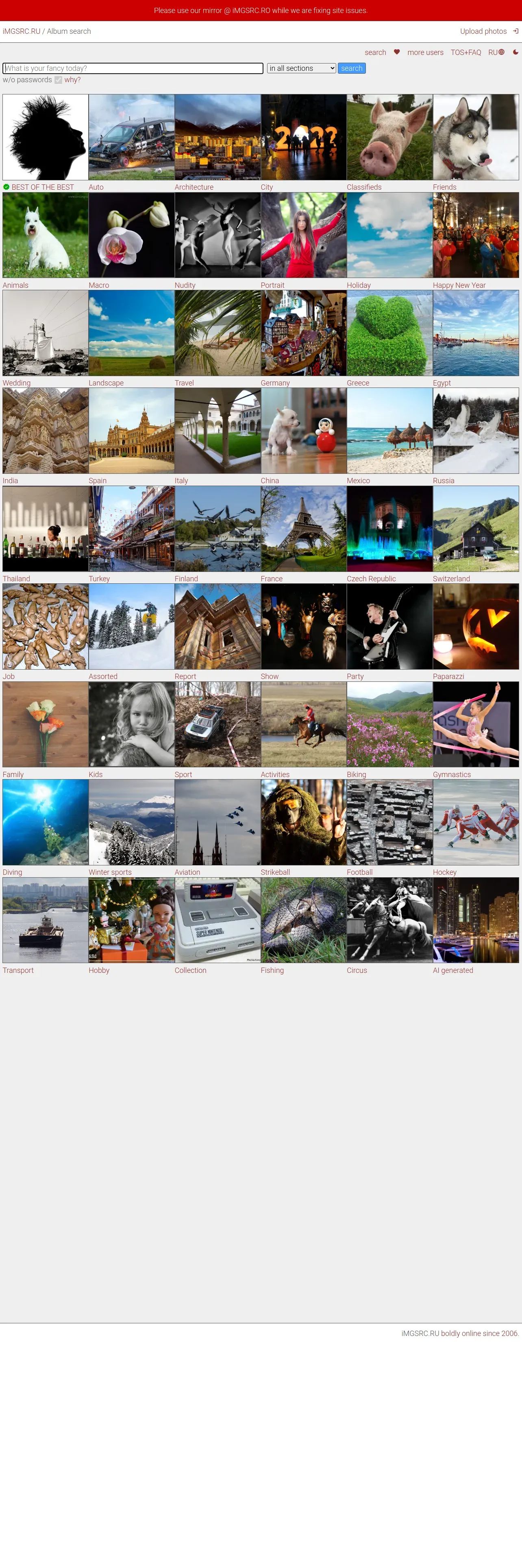 【魚拓】Album search @iMGSRC.RU